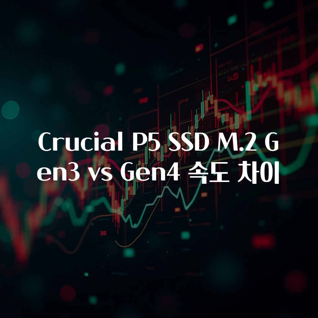 Crucial P5 SSD M.2 Gen3 vs Gen4 속도 차이 알고 싶었어요